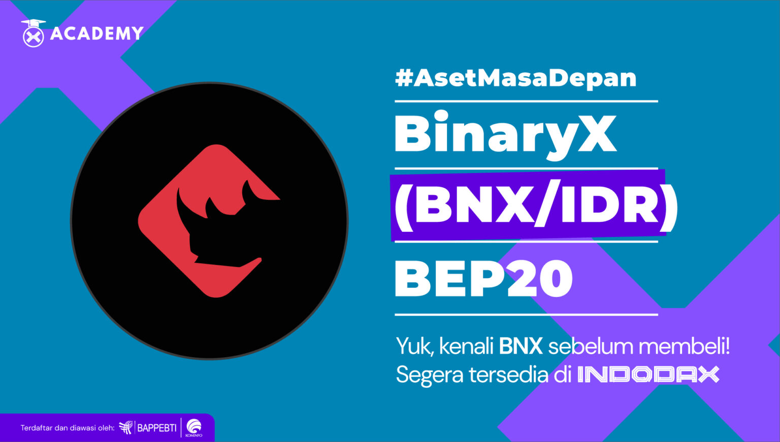 BinaryX (BNX) Coin Platform GameFi telah hadir di Indodax! BinaryX (BNX) Coin Platform GameFi telah hadir di Indodax!