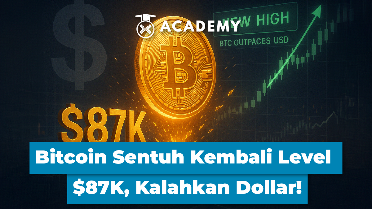 Bitcoin Sentuh Kembali Level $87K, Kalahkan Dollar!