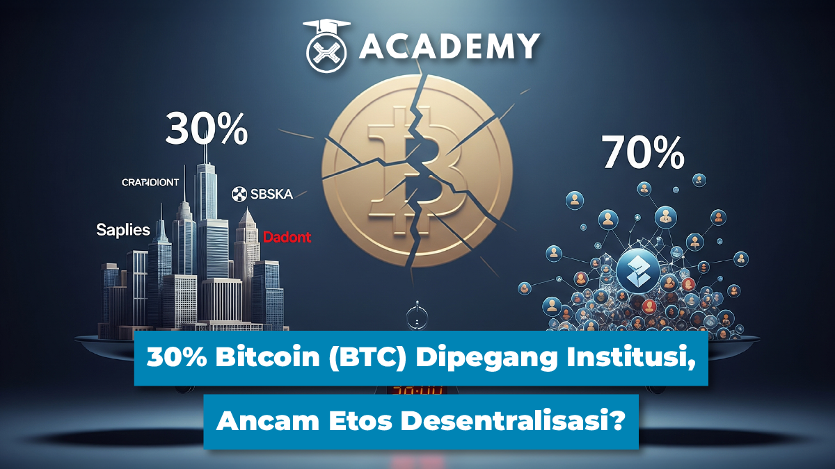 30% Bitcoin (BTC) Dipegang Institusi, Ancam Etos Desentralisasi?