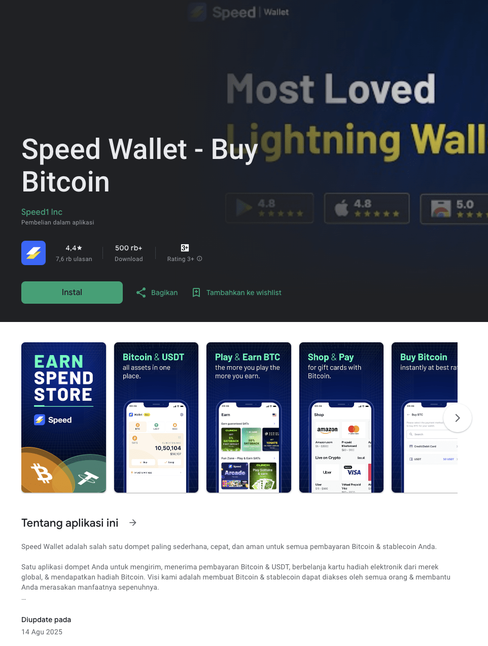 Speed Wallet 2025: Dompet BTC & USDT Ngebut