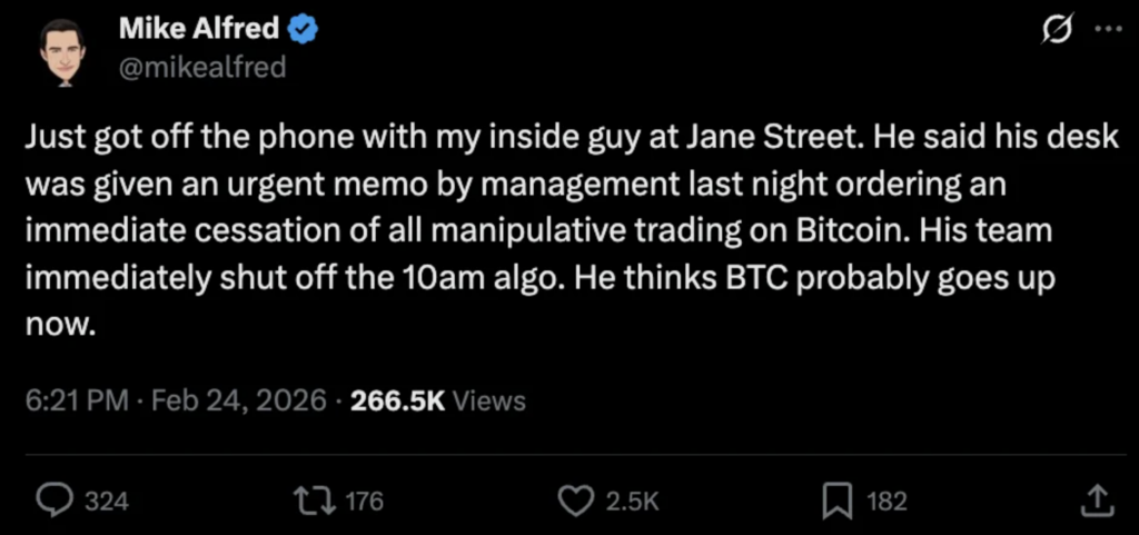 Isu Manipulasi Harga Bitcoin Viral, Akun X Jane Street Mendadak Kosong